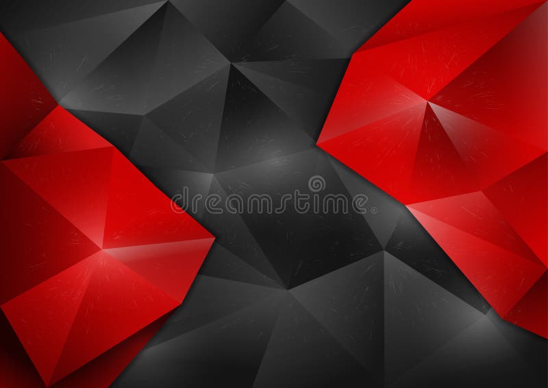 Vectors Background Abstract Polygon Design Red Stock Illustration ...