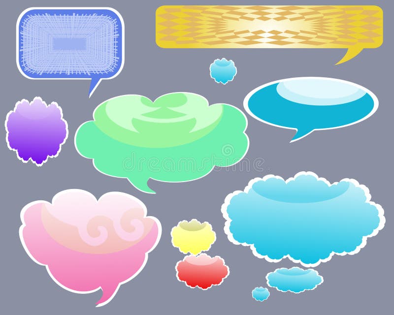 Vectors bubbles set. stock vector. Illustration of placard - 21414794