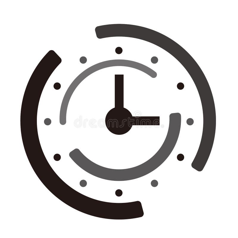 Stylishly Designed Clock Icon. a Vector Icon Perfect for Representing ...