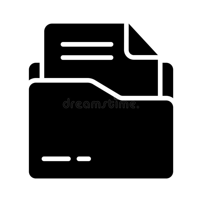 A Vectors of Files in Modern Style, Trendy Icon of Folders Stock Vector ...