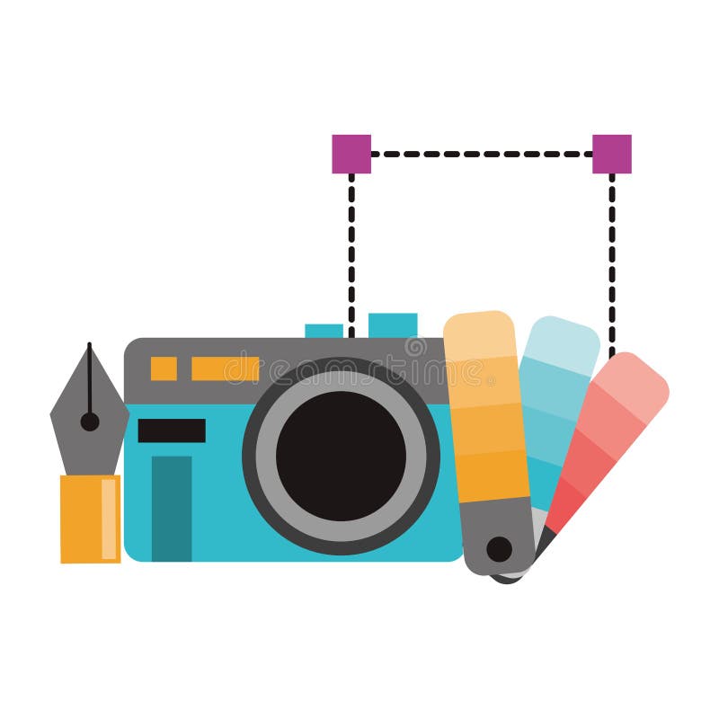 Vectors and Graphic Design Digital Tools Stock Vector - Illustration of ...