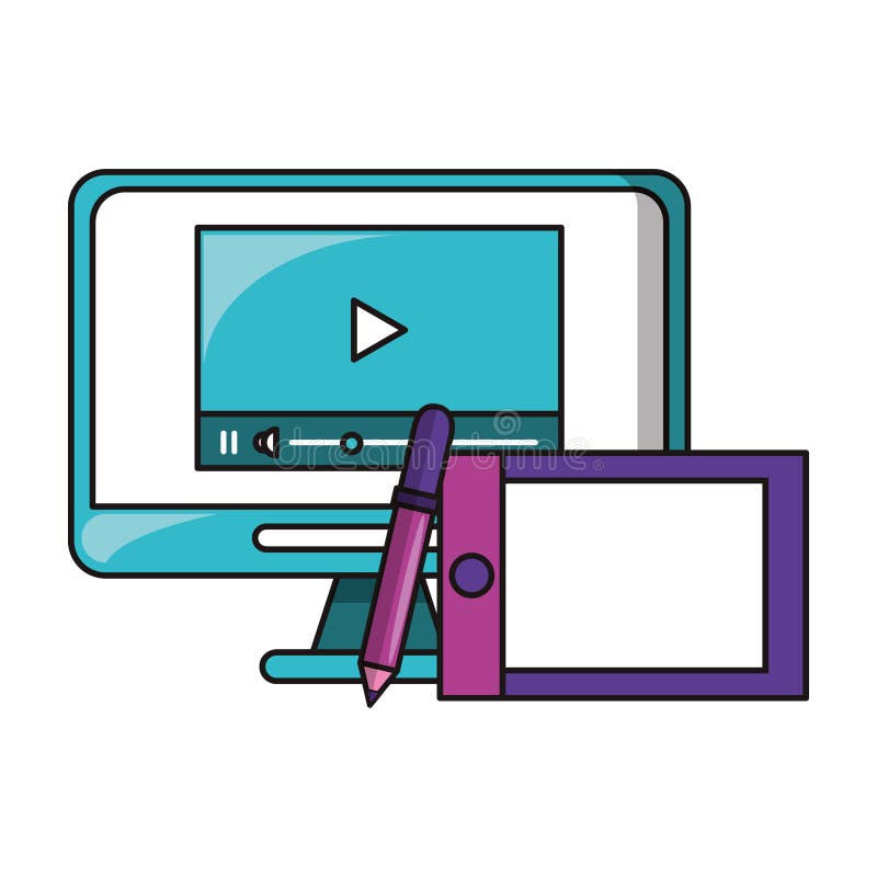 Vectors and Graphic Design Digital Tools Stock Vector - Illustration of ...