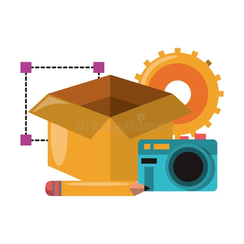 Vectors and Graphic Design Digital Tools Stock Vector - Illustration of ...