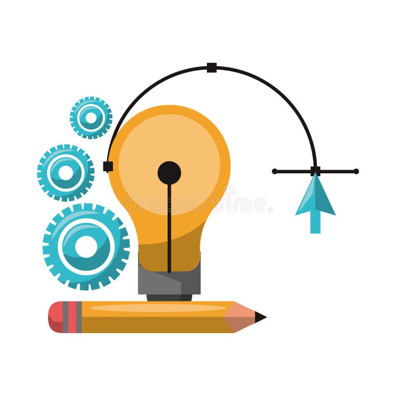 Vectors and Graphic Design Digital Tools Stock Vector - Illustration of ...