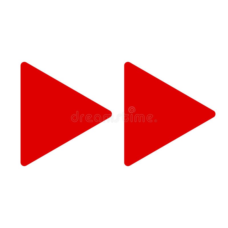 Flat-design Fast Forward Button Icon. Vector. Stock Vector ...