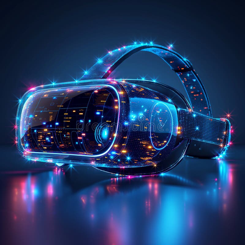 Model of a High-tech Virtual Reality Headset, AI Generated Stock ...