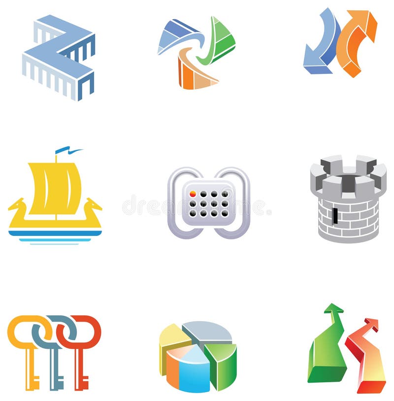 Vectors Kit for Logo Development Stock Vector - Illustration of select ...