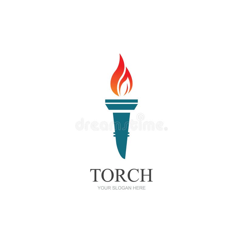 Vectorsymbooltekening Van Het Flitslogo Van De Fakkel Vector ...