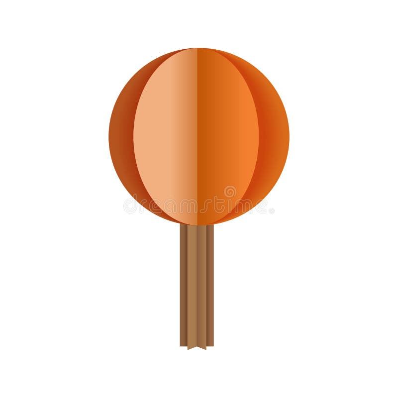 Vector Tree of Paper on White Background Stock Vector - Illustration of ...