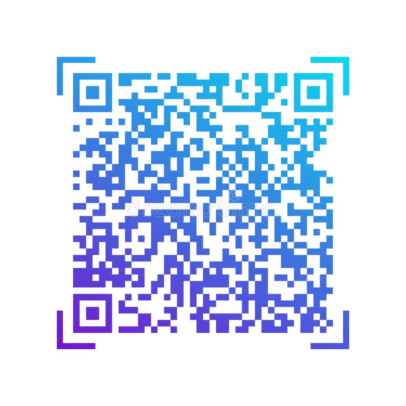 Vectorverloop qr-code vector illustratie. Illustration of patroon ...
