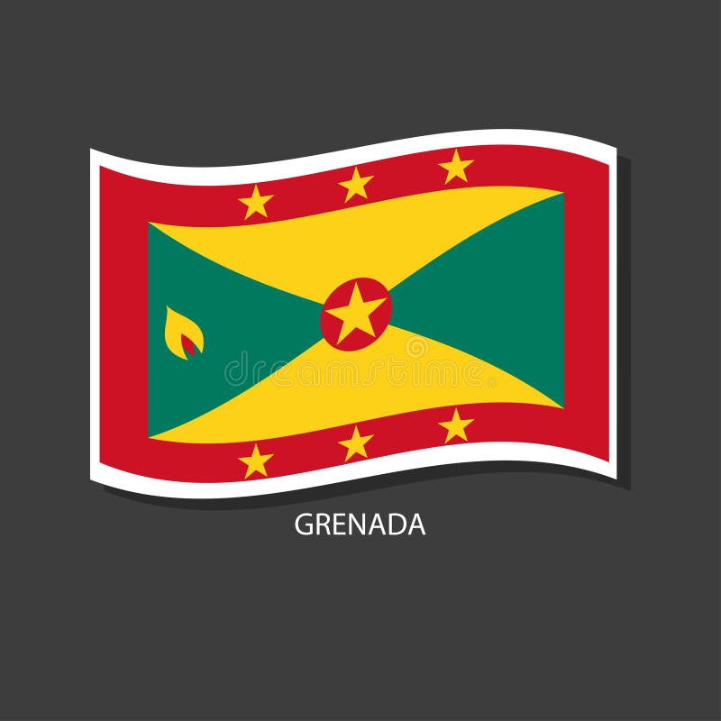Vectorversievlaggen Van Grenada . Vector Illustratie - Illustration of grenada, vorm: 234845375