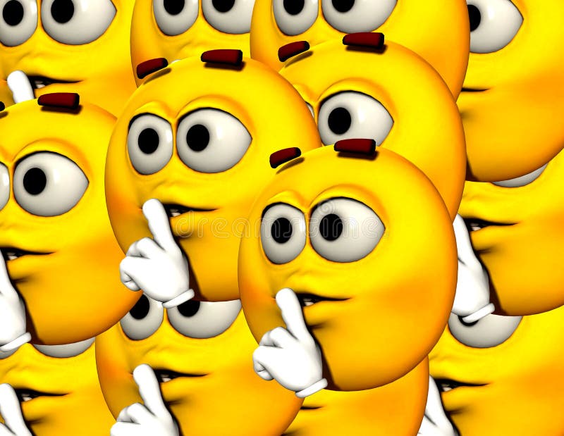 Veel het Zijn Stille 9 stock illustratie. Illustration of stilte - 4710965