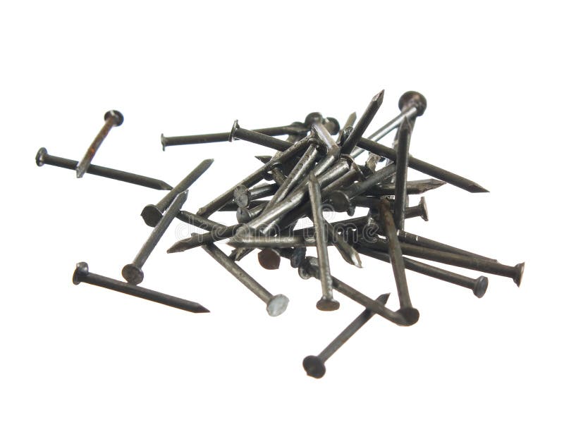 Veel spijkers stock afbeelding. Image of meester, hamer - 16311315
