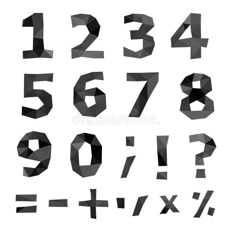 Romeinse Cijfers Vectorillustratie Oude Getallen En Telsysteem Voor ...