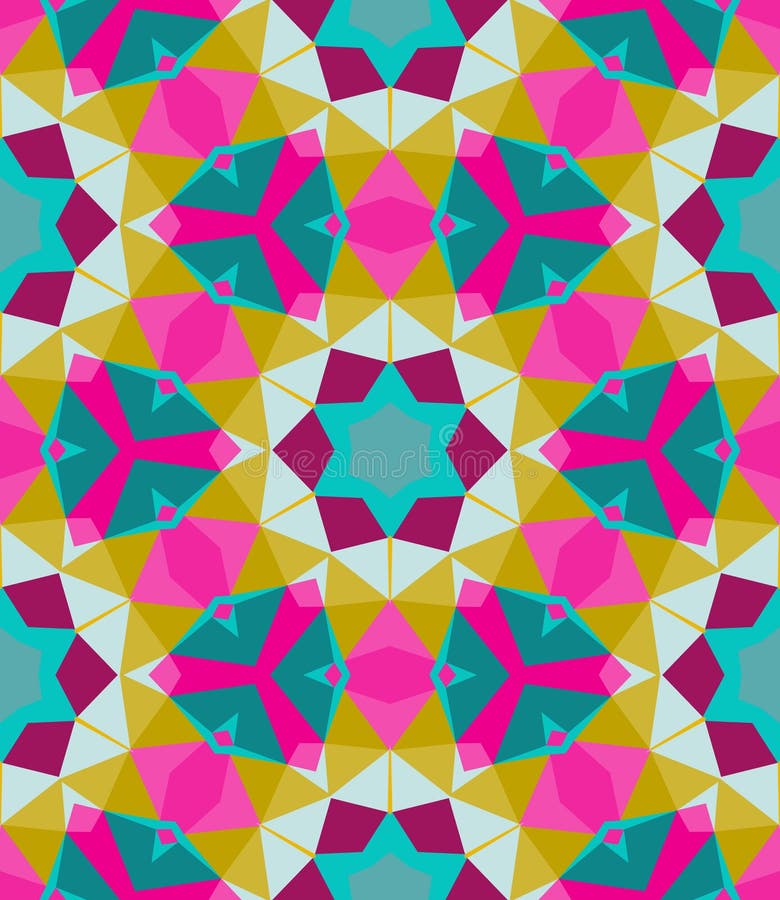 Het Geometrische Naadloze Patroon Van De Vorm Van De Driehoek Vector ...