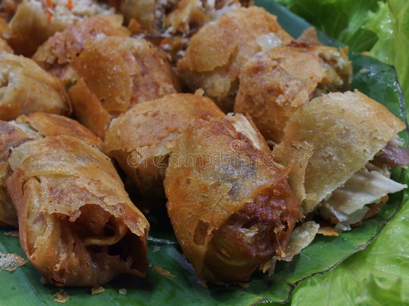 Veg Spring Rolls stock image. Image of asian, thai, sauce - 100591979