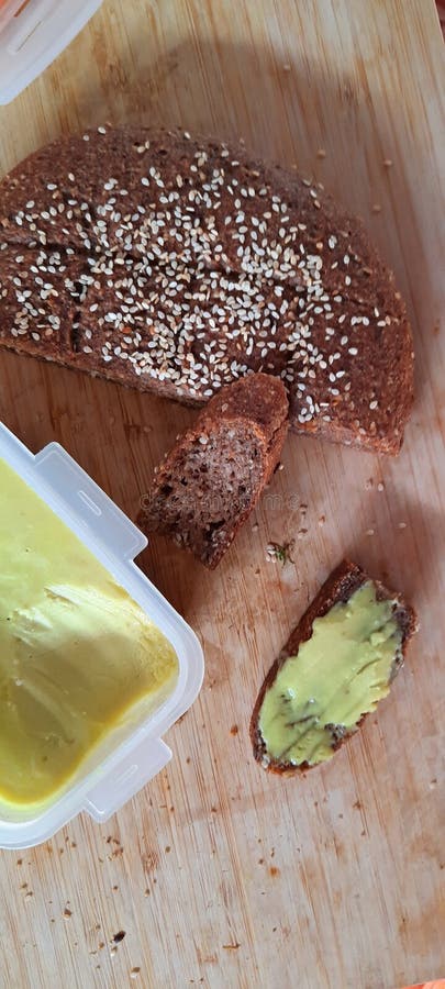 Vegan Butter and Homemade Bread Stock Image - Image of cuisine, butter ...