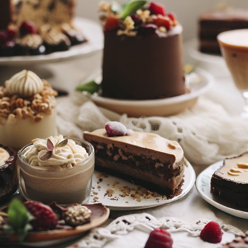 Vegan deserts stock illustration. Illustration of nature - 283421191