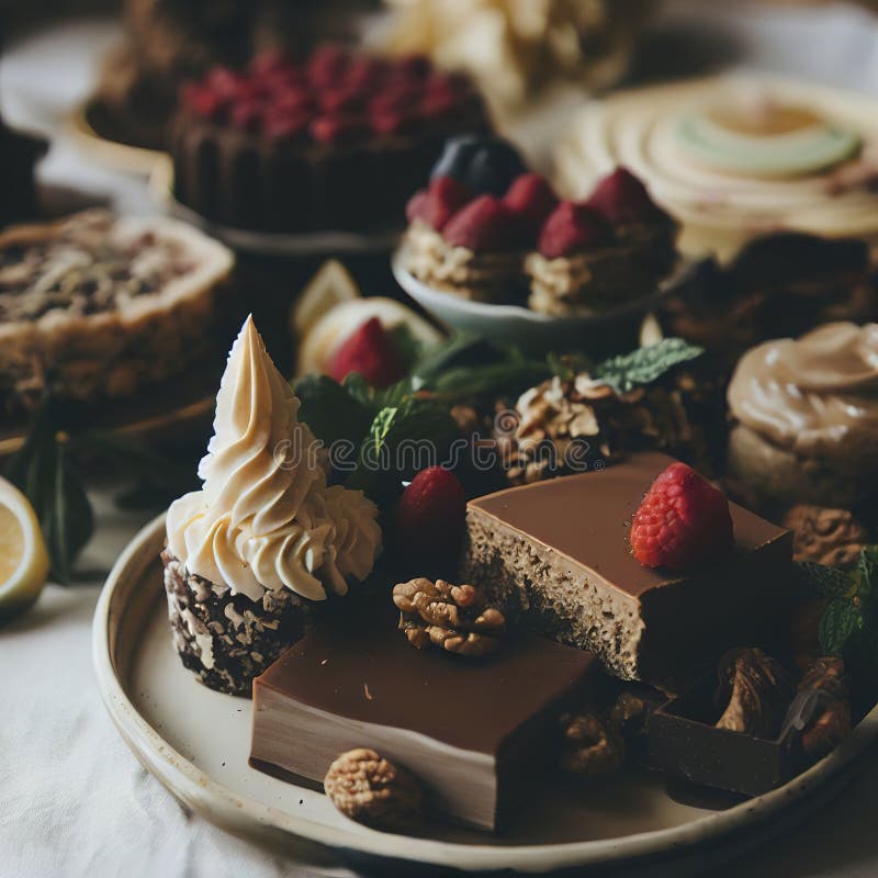 Vegan deserts stock illustration. Illustration of vitamin - 283421203