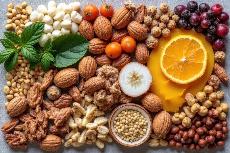 Vegan Energy Fueling Snacks for Enhanced Performance Stock Illustration ...