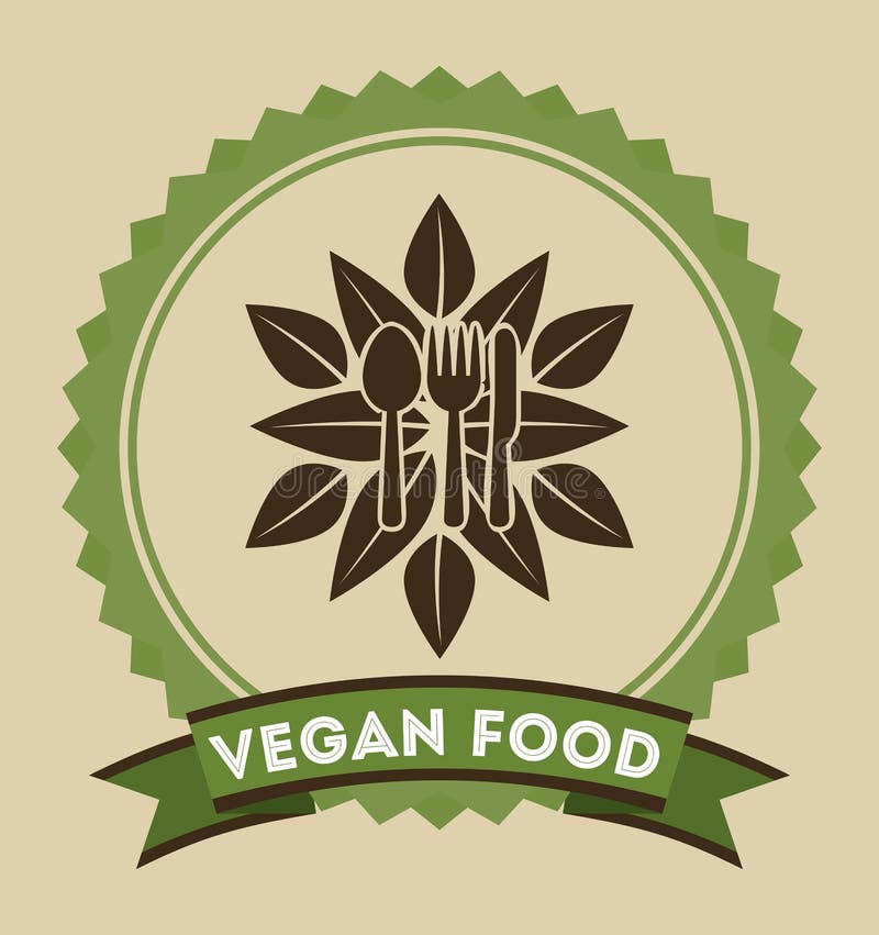 Vegan food stock vector. Illustration of ribbon, meal - 50921750