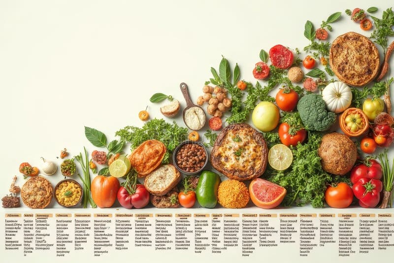 Vegan Food Transformation Journey Stock Illustration - Illustration of ...