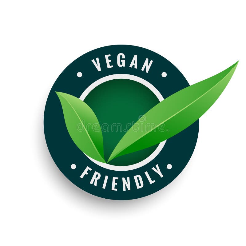 Vegan Friendly Symbol. Bio Green Vegan Friendly Logo or Sign. Vegan ...