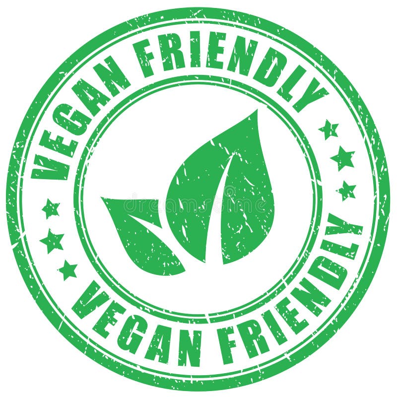 Vegan Friendly Rubber Stamp Stock Vector - Illustration of health, dish ...