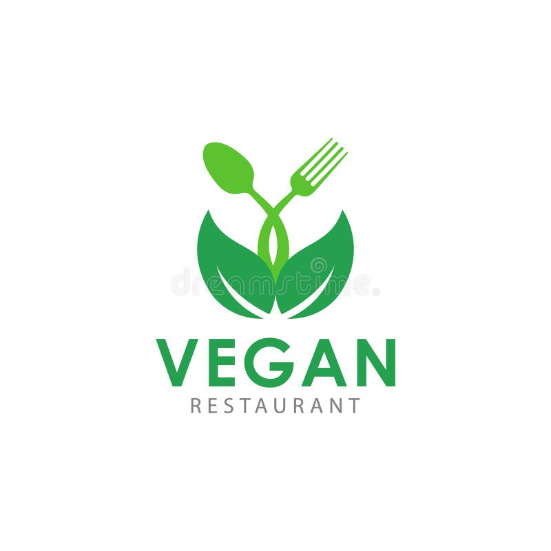 Go Vegan Icon Logo Design Template. Vector Illustration Stock Vector ...