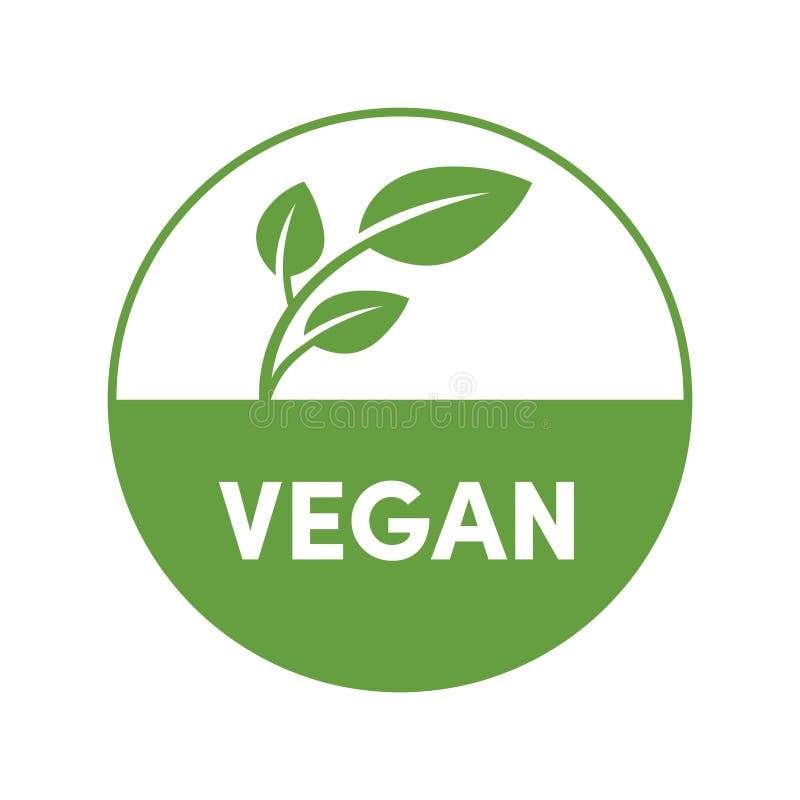 Vegan Icon stock vector. Illustration of certified, biological - 237870804