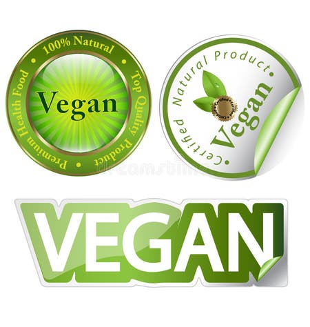Vegan label set stock vector. Illustration of market - 27379799