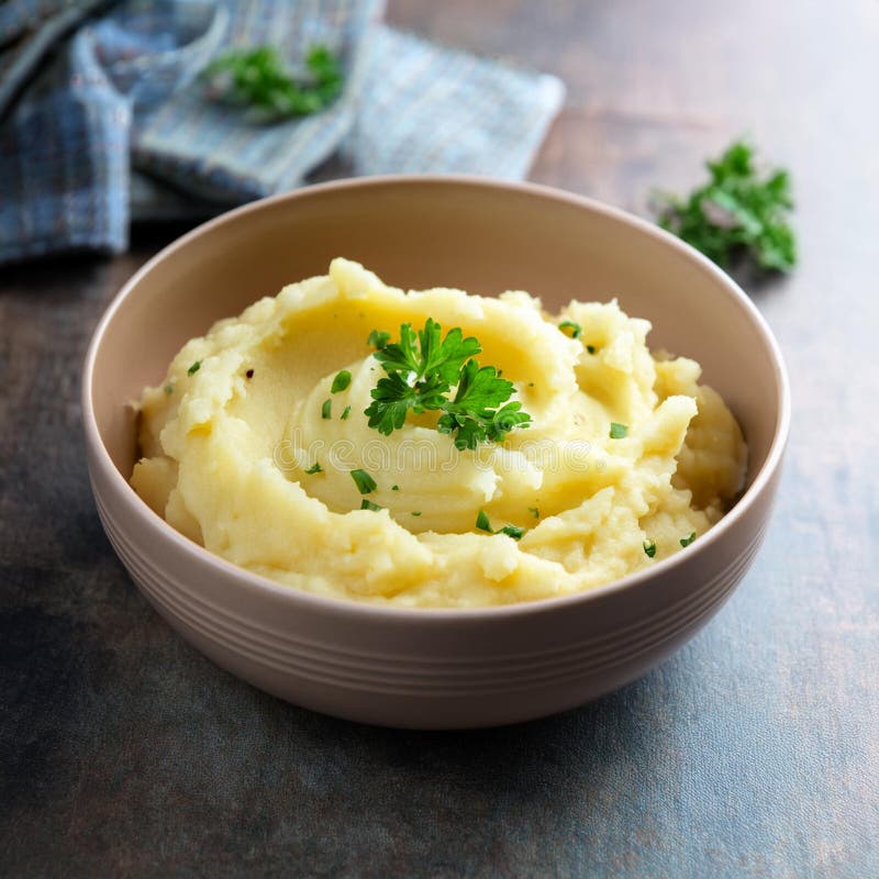 Vegan Mashed Potatoes, AI Generated Stock Illustration - Illustration ...