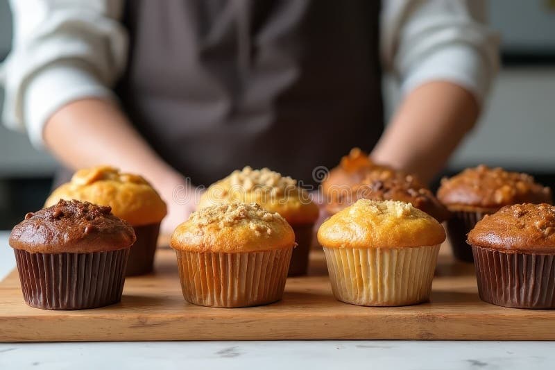 Vegan Muffin Baking Experience Stock Illustration - Illustration of ...