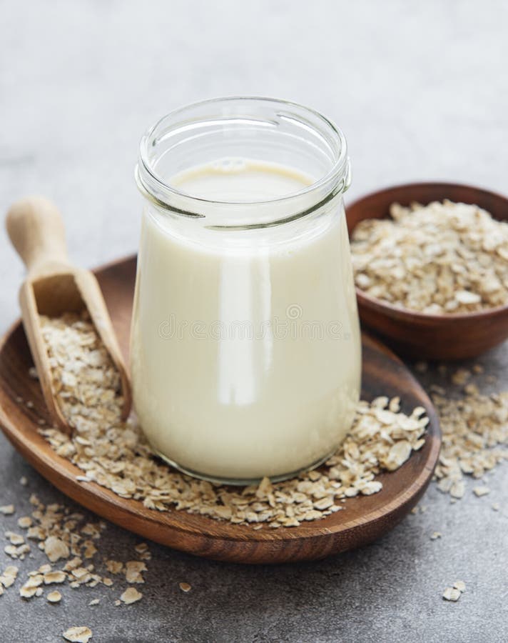Vegan Oat Milk, Non Dairy Alternative Milk Stock Photo - Image of ...