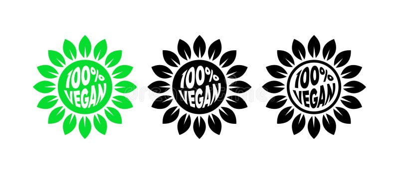 Vegan Product Labels. Vegan Friendly Stock Vector - Illustration of ...