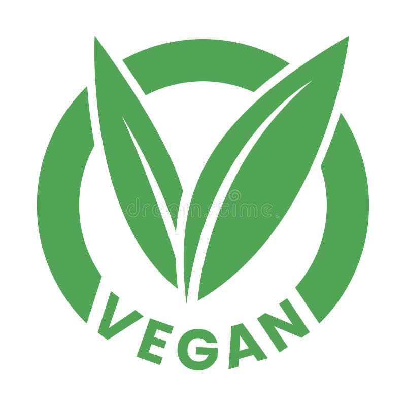 Vegan Round Icon with Green Leaves - Icon 6 Stock Vector - Illustration of leaf, element: 257254139
