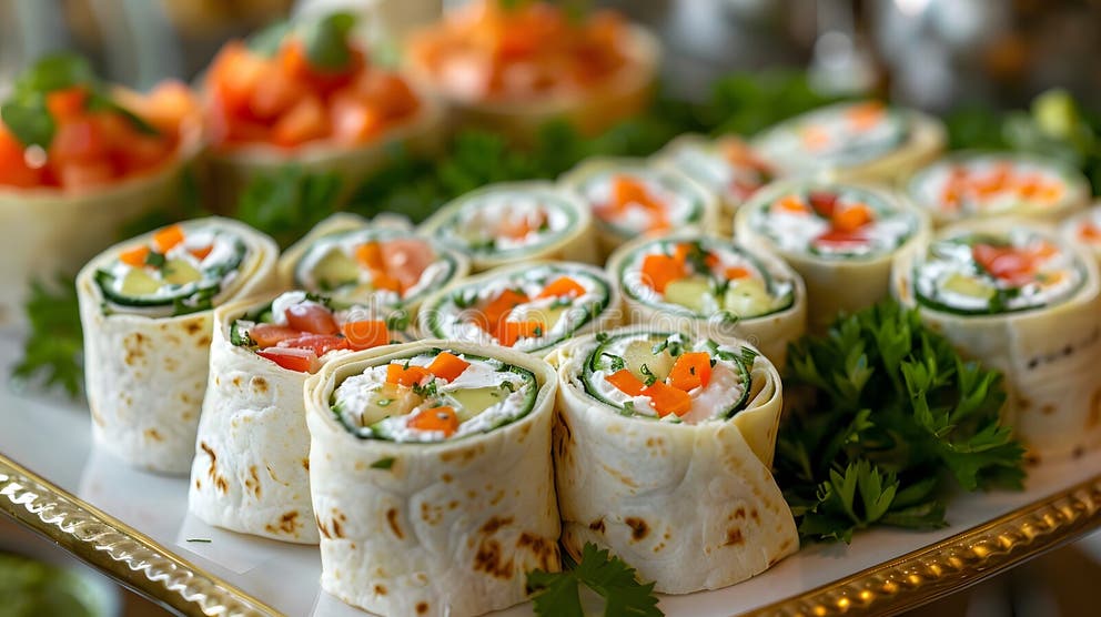 Vegan Spring Rolls: a Culinary Presentation of Lavash and Vegetables ...
