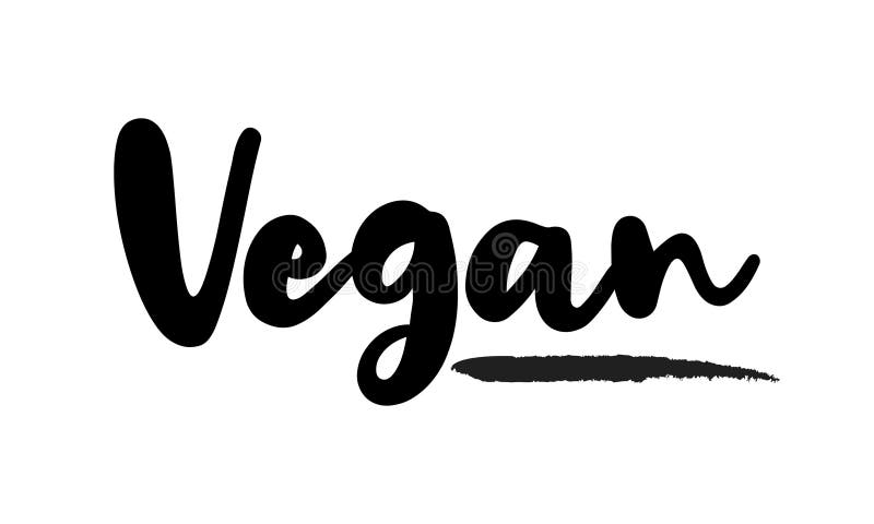 Vegan Stylish Typography Text Lettering Phrase Vector Design Stock ...