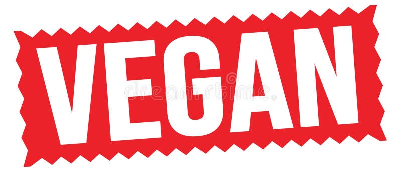 VEGAN Text Written on Red Stamp Sign Stock Illustration - Illustration ...