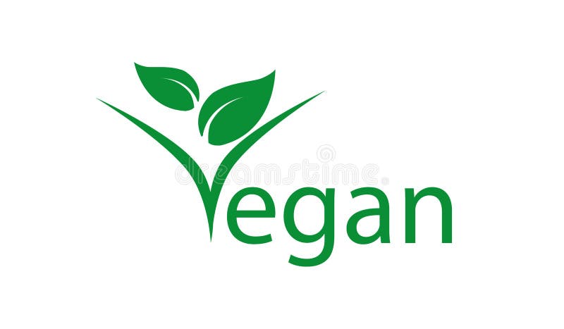 Vegan Vector Lettering Sign Illustration Stock Illustration ...