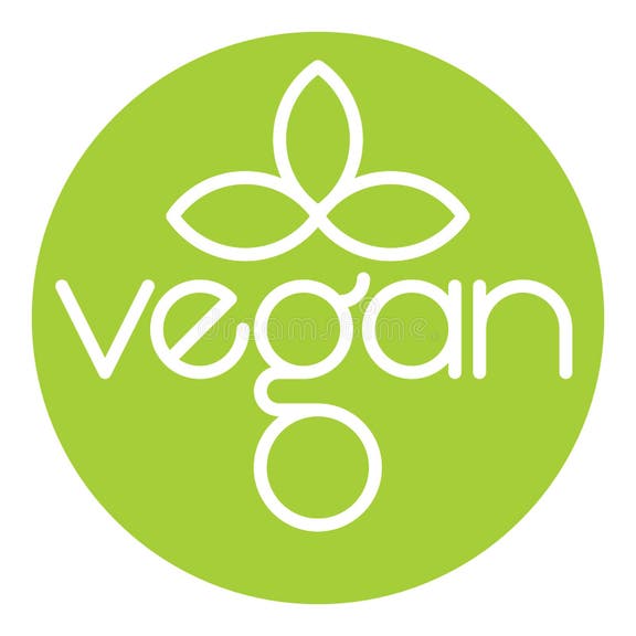 Vegan Vector Logo Icon Design Stock Vector - Illustration of custom ...