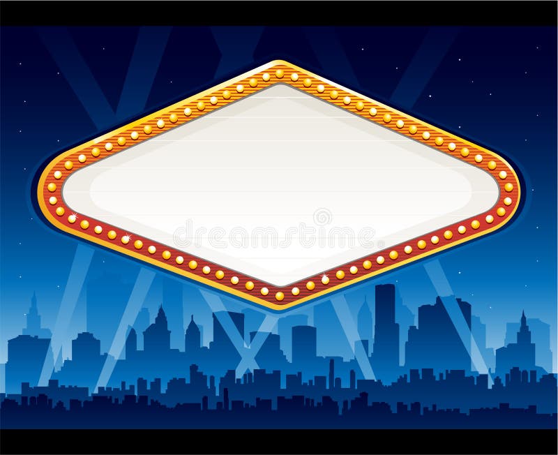 Vegas Sign Blank