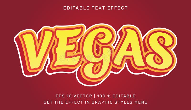 Editable Font Vegas Stock Illustrations – 335 Editable Font Vegas Stock ...