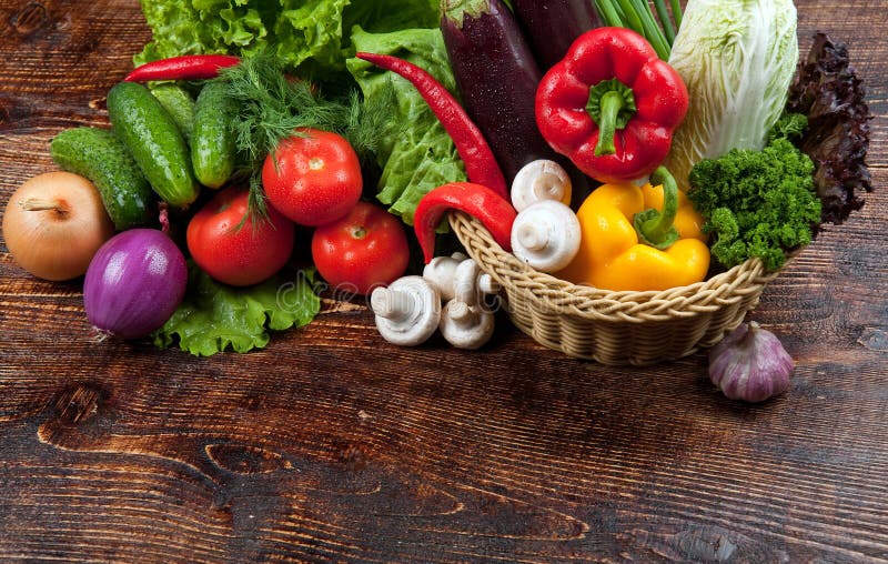 Vegetable stock image. Image of eggplant, lettuce, parsley - 28095819