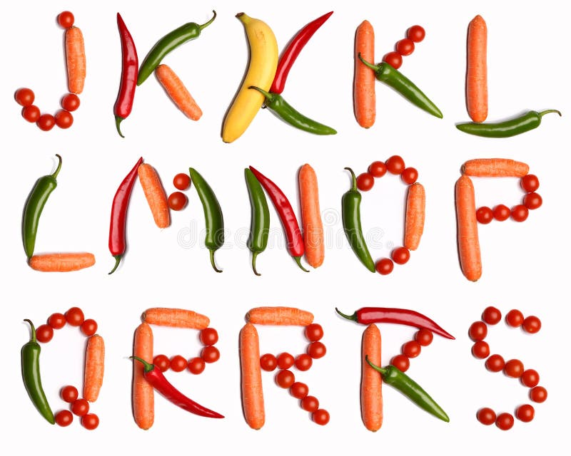Vegetable alphabet stock image. Image of meal, background - 25120313