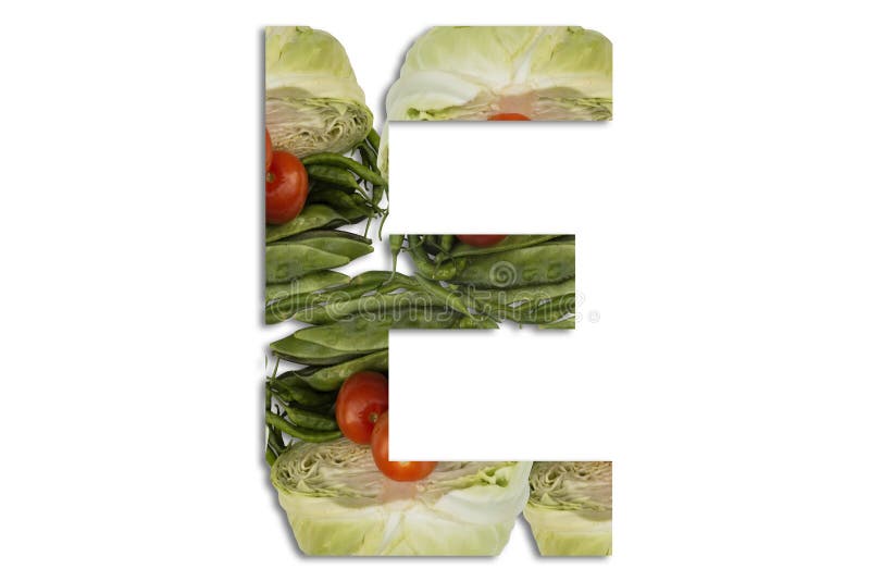 Vegetable Alphabet Letter G. Vegetable Letters Concept for Design ...