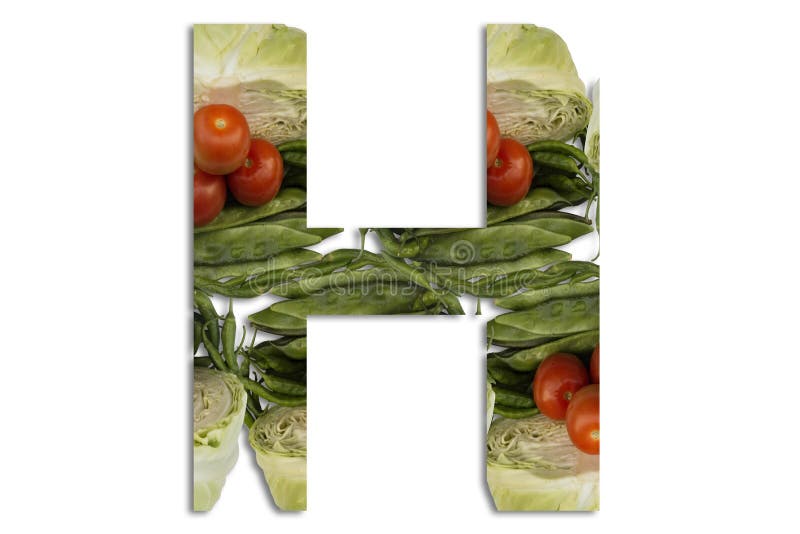 Vegetable Alphabet Letter T. Vegetable Letters Concept for Design ...