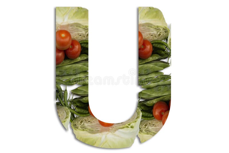 Vegetable Alphabet Letter L. Vegetable Letters Concept for Design ...