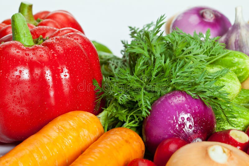 Vegetable assortment stock photo. Image of bell, macro - 26704286