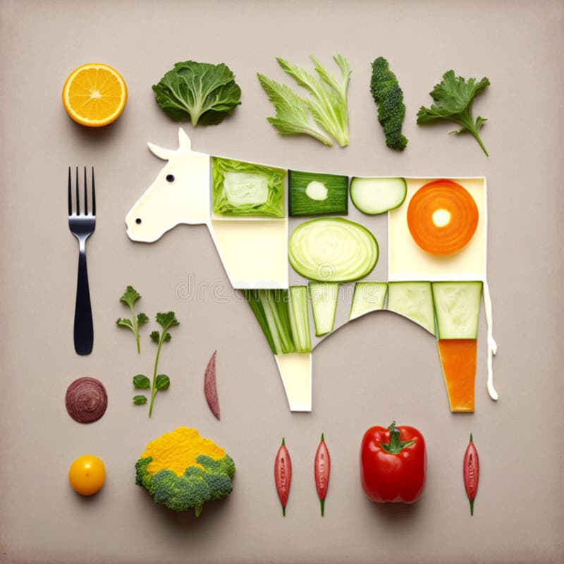 Vegetable Beef. Vegan and Plant Meat Concept Created with Ai Generative ...